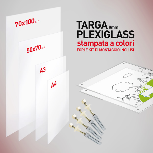 Targa in plexiglass obbligatoria per Progetti finanziati con PNRR
